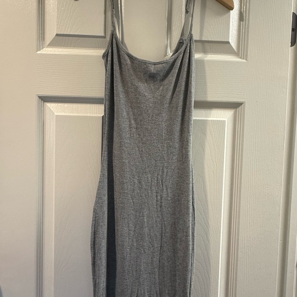 SKIMS | Dresses | Skims Gray Sleeveless Maxi Slip Dress | Poshmark